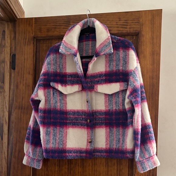 Vici | Jackets & Coats | Vici Multicolor Plaid Teddy Jacket | Poshmark